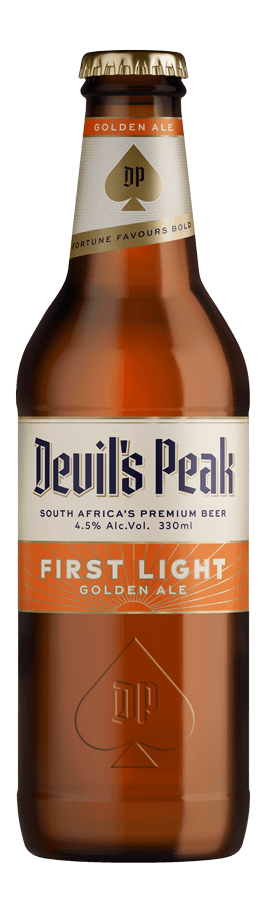 Devils Peak First Light Golden Ale 330ml NRB x 24 – Dry Dock Liquor