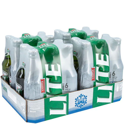 Castle Lite 330ml NRB x 24 – Dry Dock Liquor